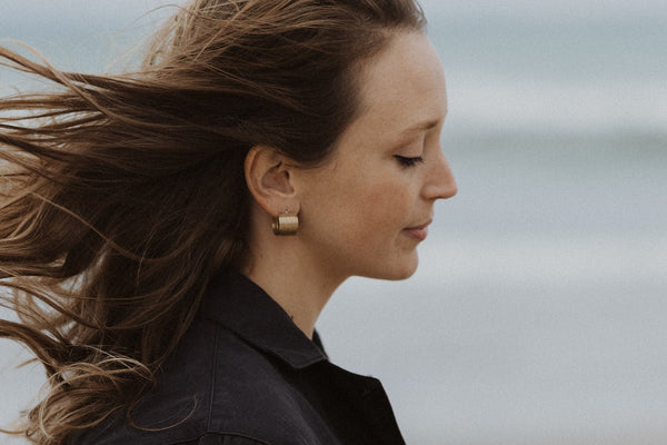 Hawkly // Linear Hoops Sterling Silver – Coal Miner's Daughter